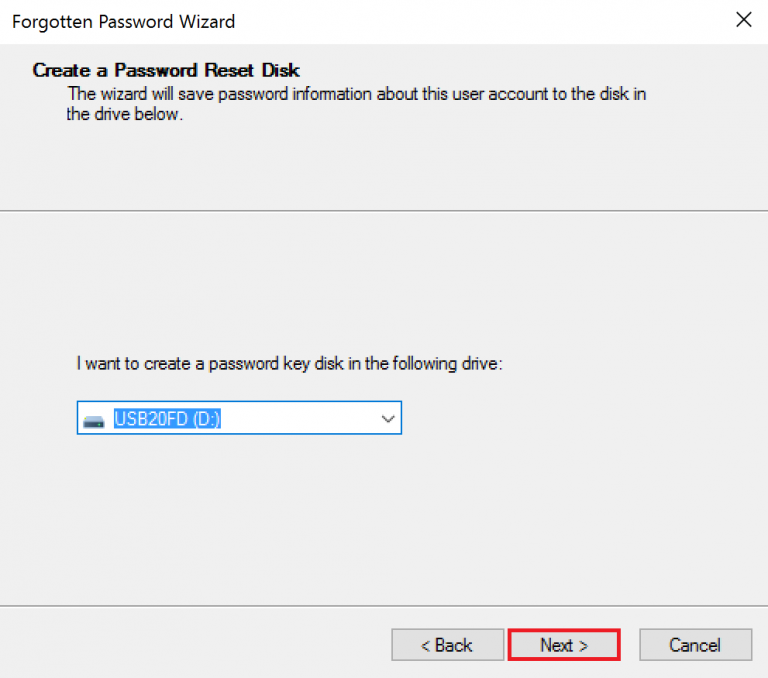 [Windows 10] how to create a password reset disk