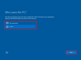 [Windows 10] How to go through Windows initial setup