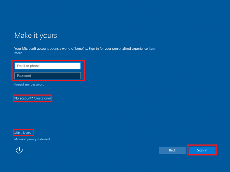 [Windows 10] How to go through Windows initial setup