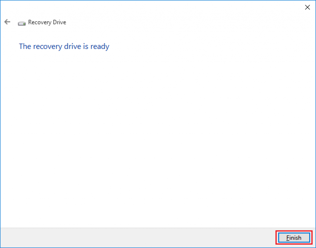 [Windows 10] How to create recovery media with USB flash memory