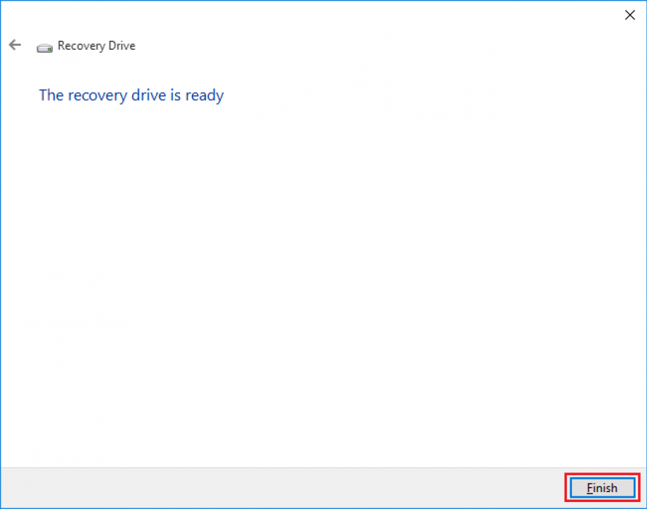 [Windows 10] How to create recovery media with USB flash memory