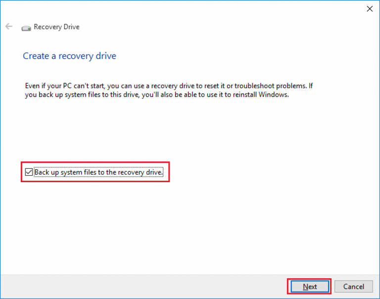 [Windows 10] How to create recovery media with USB flash memory