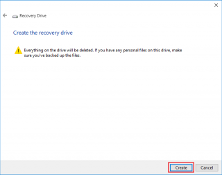 [Windows 10] How to create recovery media with USB flash memory