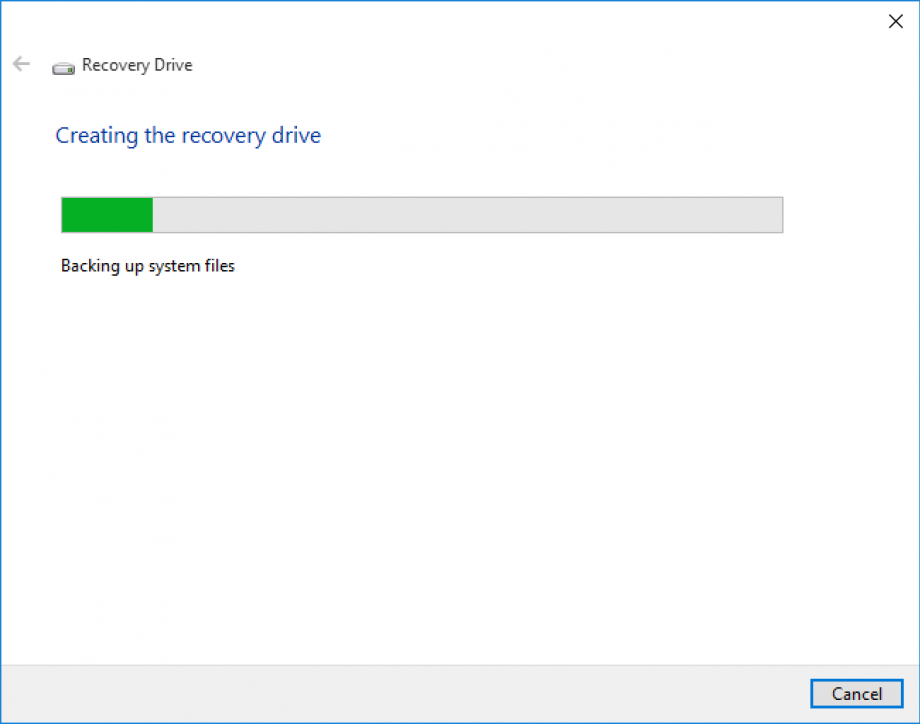 [Windows 10] How to create recovery media with USB flash memory