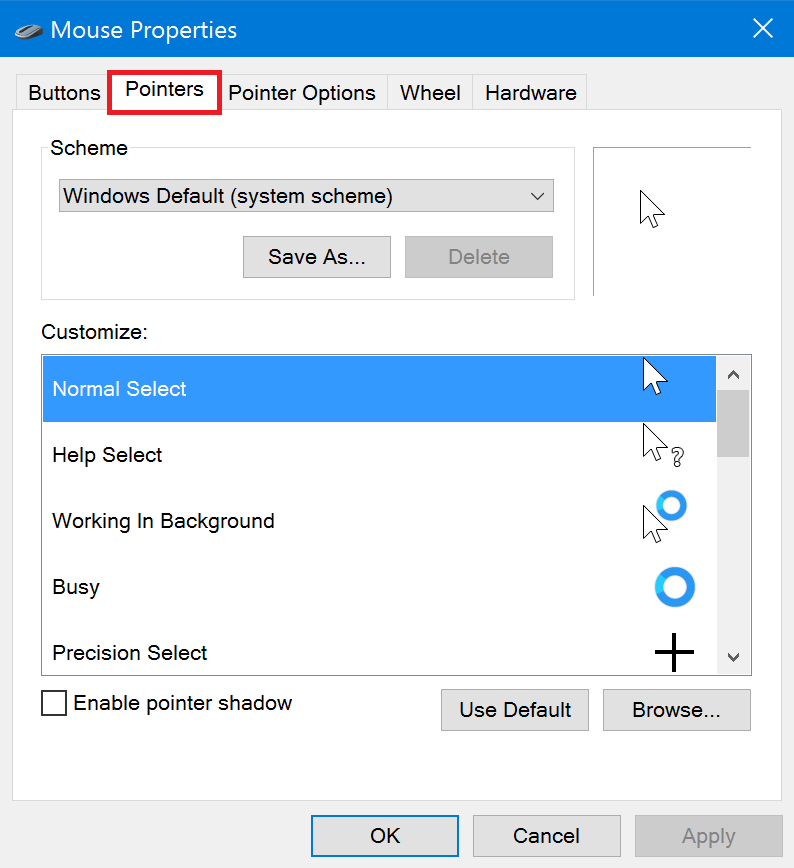 [Windows 10] How to change the mouse settings