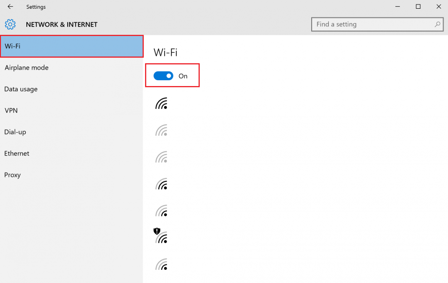 [Windows 10] How to enable/disable Wi-Fi (wireless LAN) function
