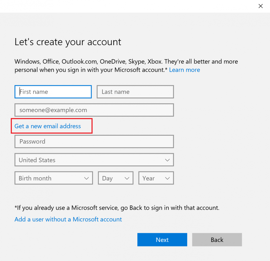 [Windows 10] How to add a Microsoft account