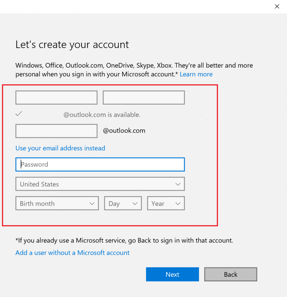 [Windows 10] How to add a Microsoft account