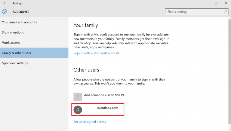 [Windows 10] How to add a Microsoft account