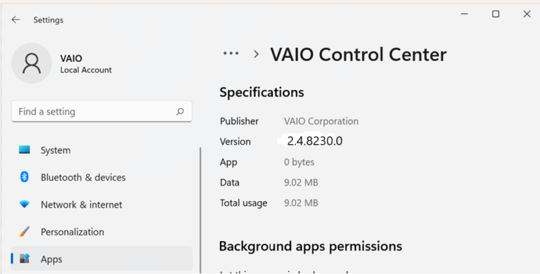 “VAIO Control Center Ver.2.4.8230.0” Update Program